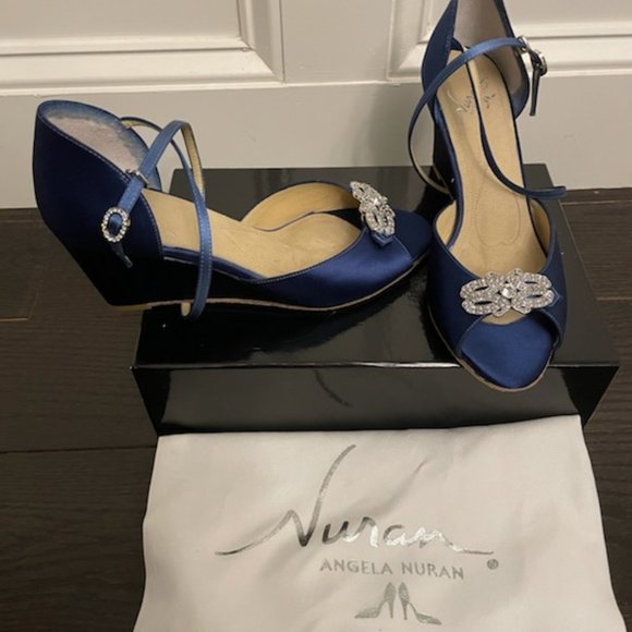 Angela Nuran | Shoes | Angela Nuran Marlene Shoes Custom Navy Dye ...